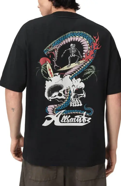 ALLSAINTS Snakepit Crewneck Graphic T-shirt