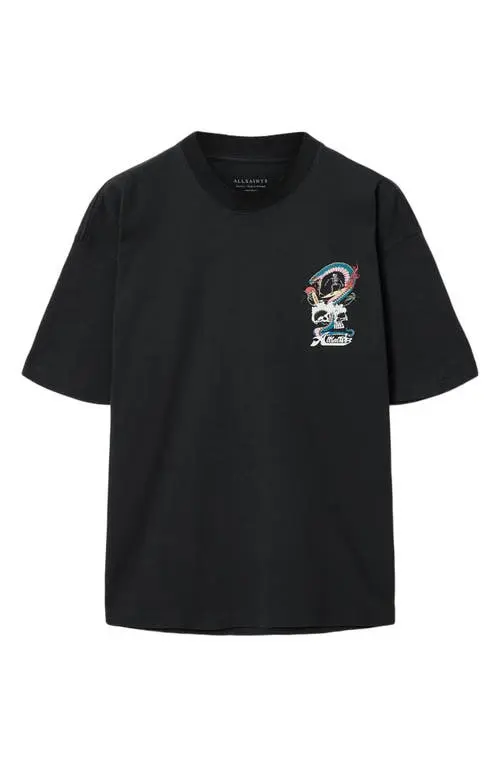 ALLSAINTS Snakepit Crewneck Graphic T-shirt