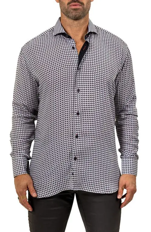MACEOO Eins Marthy Contemporary Fit Button-up Shirt - White
