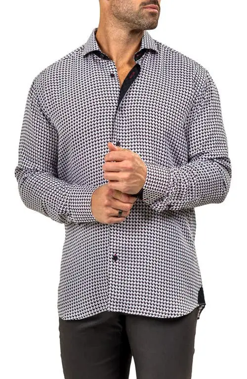 MACEOO Eins Marthy Contemporary Fit Button-up Shirt - White