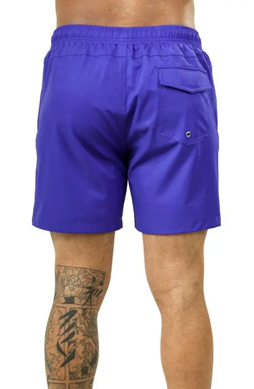 MACEOO Printed Swim Trunks - Blue