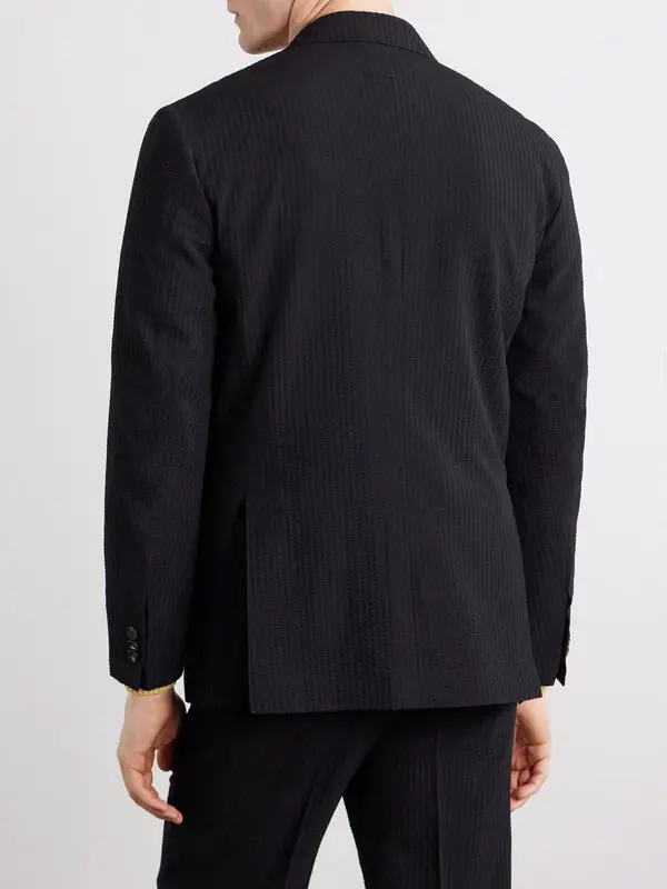 J. MUESER Seersucker Virgin Wool Suit Jacket
