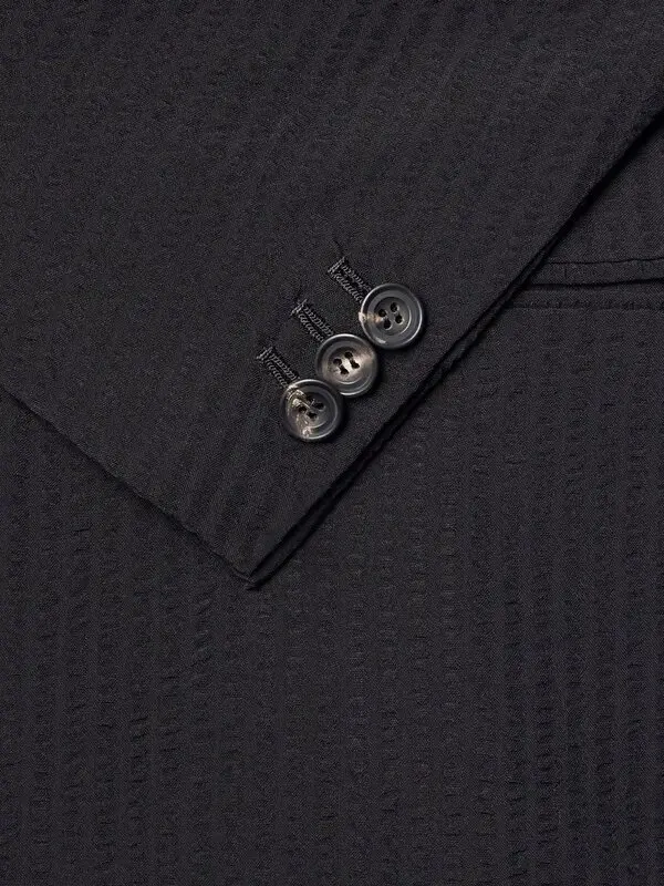 J. MUESER Seersucker Virgin Wool Suit Jacket