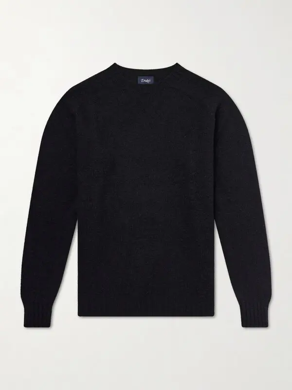DRAKE'S Brushed Wool Sweater