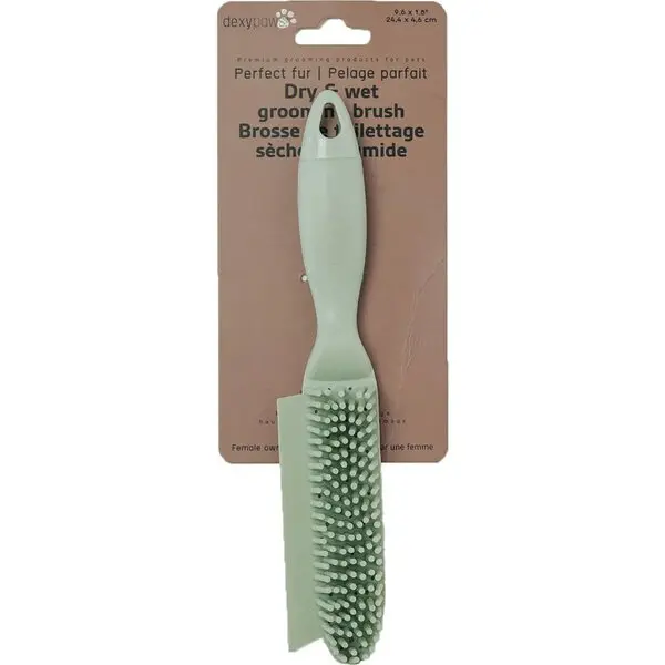 DEXYPAWS Pet Grooming Brush - Green