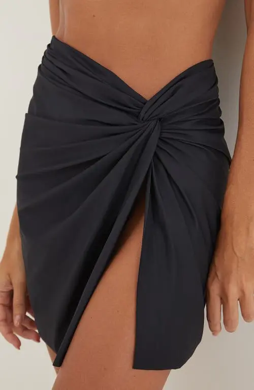 VIX PAULA HERMANNY Karen Cover-up Miniskirt - Black