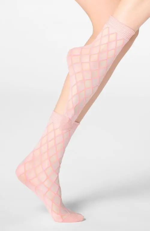 Oroblu Assorted 2-pack Sheer Crew Socks - Salmon