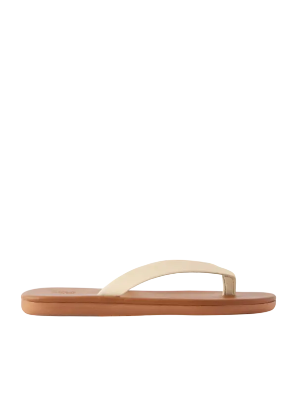 ANCIENT GREEK SANDALS Saionara Leather Flip Flops - Neutrals