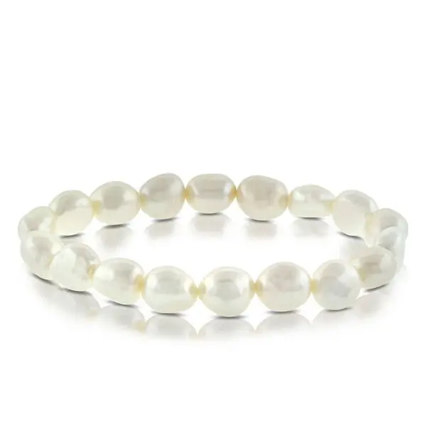 Benbridge Cultured Pearl Stretchy Bracelet - White
