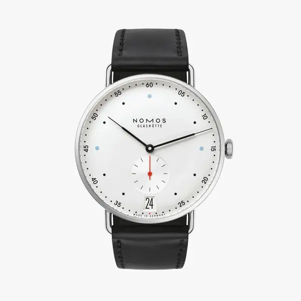 NOMOS GLASHUTTE Metro Date 38.5mm Watch - Stainless Steel