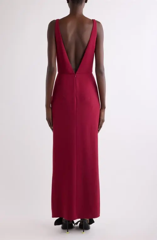 Givenchy Waterfall Stretch Crepe Cady Gown