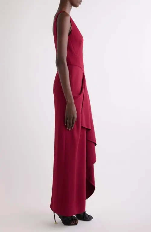 Givenchy Waterfall Stretch Crepe Cady Gown