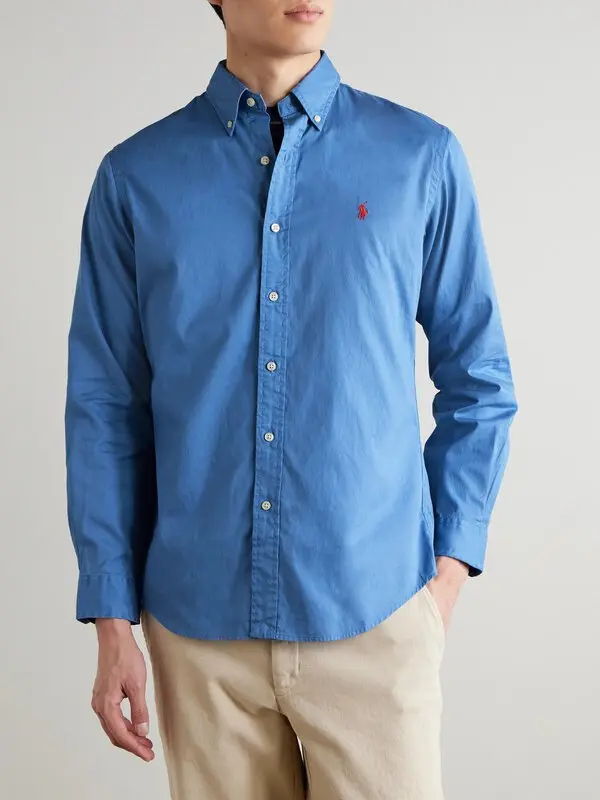 Polo Ralph Lauren Logo-embroidered Cotton Shirt