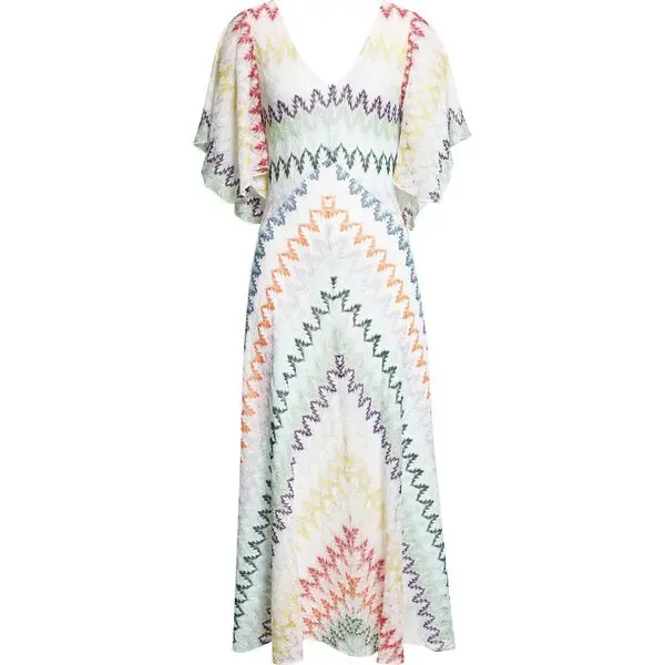 Missoni Midi Dress - Multicolor On White Base