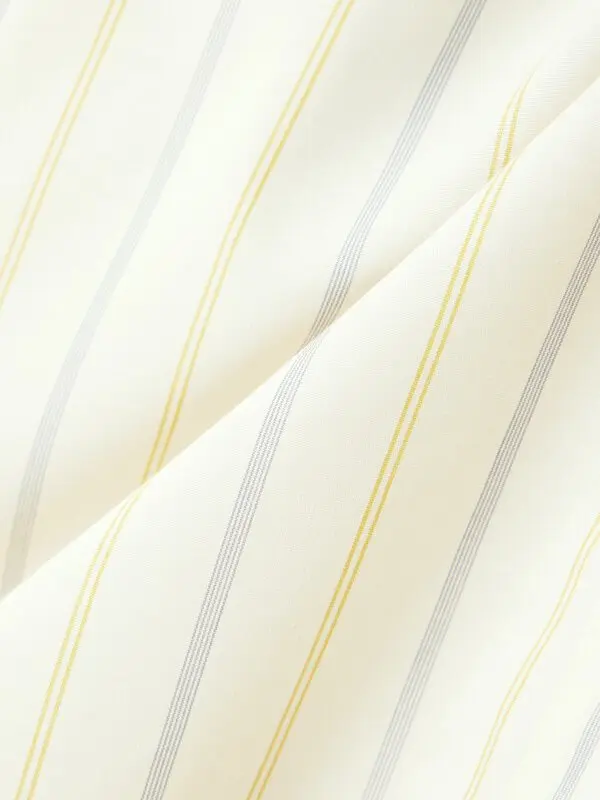 JAMIE HALLER Essential Striped Cotton-poplin Shirt - Neutrals