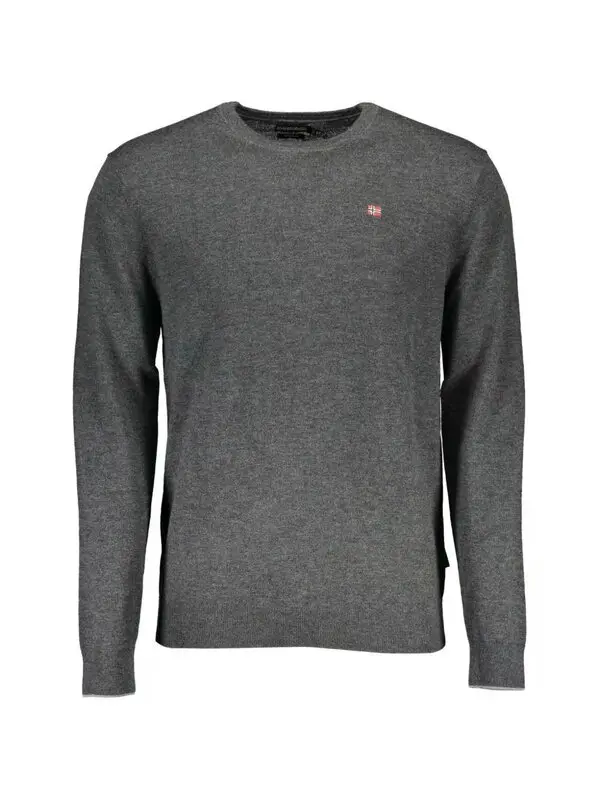 NAPAPIJRI Logo-detail Crew-neck Sweater - Grey