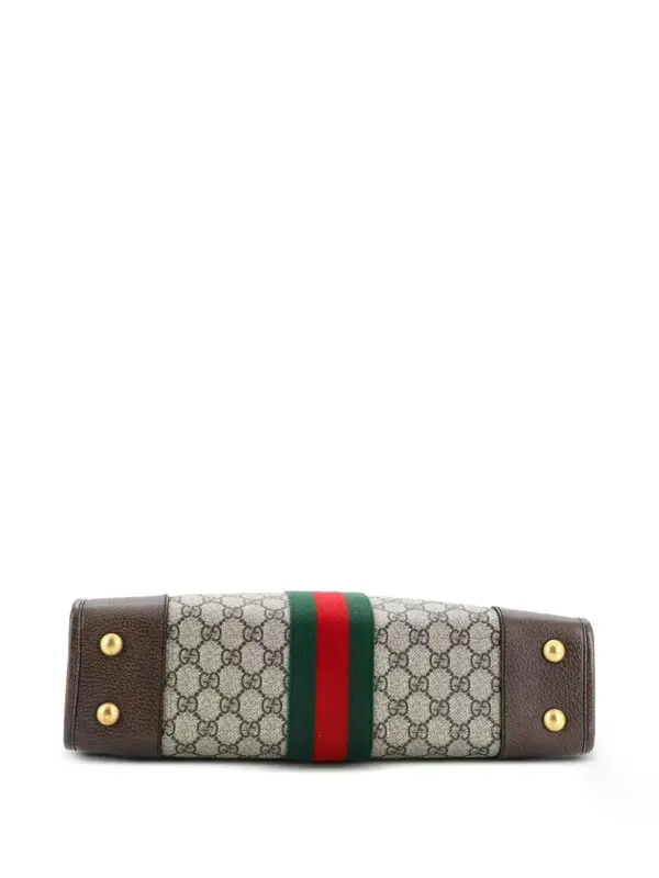 Gucci Ophidia Cut Out Handle Gg Coated Canvas Medium Tote Bag
