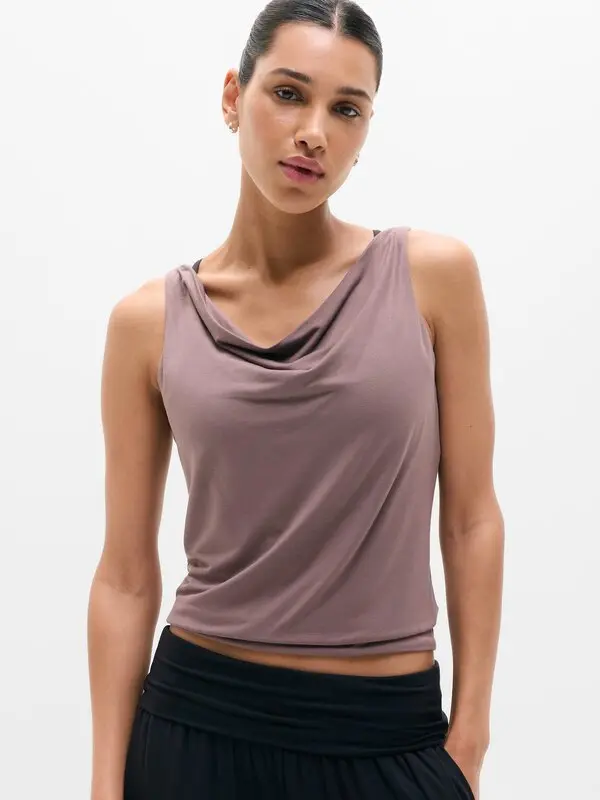 Athleta Drape Tank - Driftwood