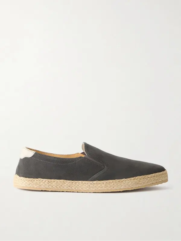 Brunello Cucinelli Suede Espadrilles - Gray
