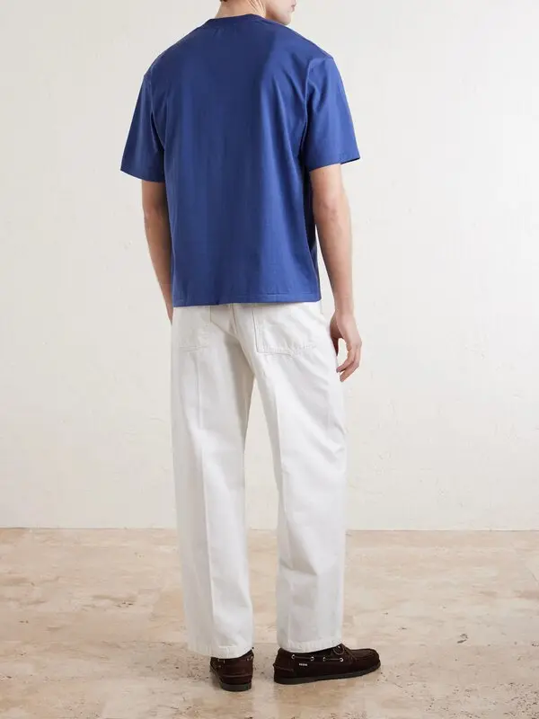 KAPTAIN SUNSHINE Suvin Supima Cotton-jersey T-shirt - Blue