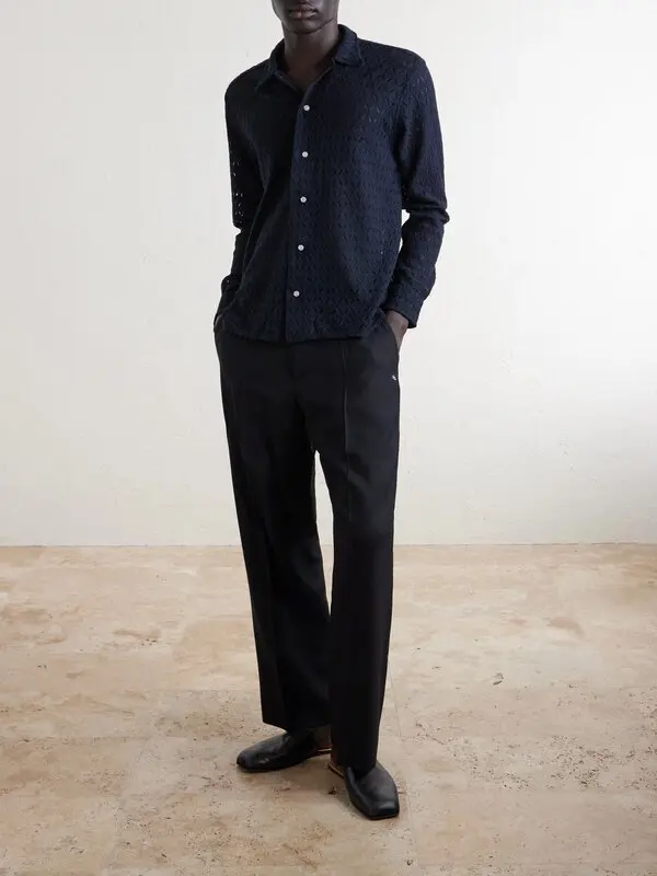 BODE Cotton-blend Lace Shirt