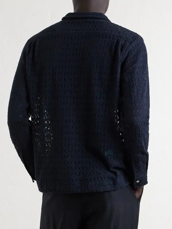 BODE Cotton-blend Lace Shirt