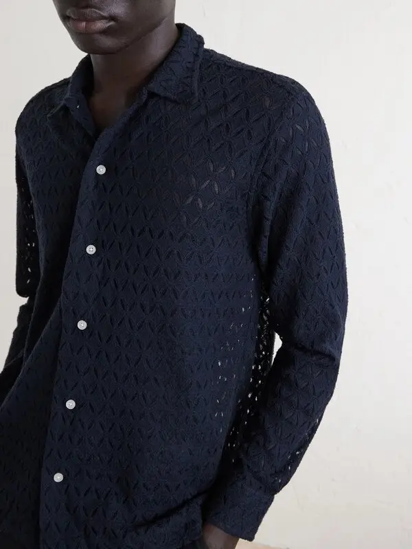 BODE Cotton-blend Lace Shirt