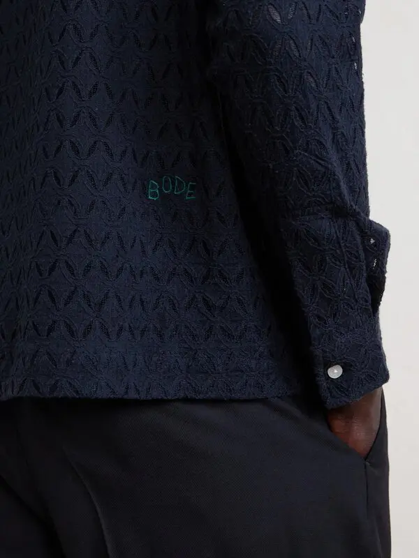 BODE Cotton-blend Lace Shirt