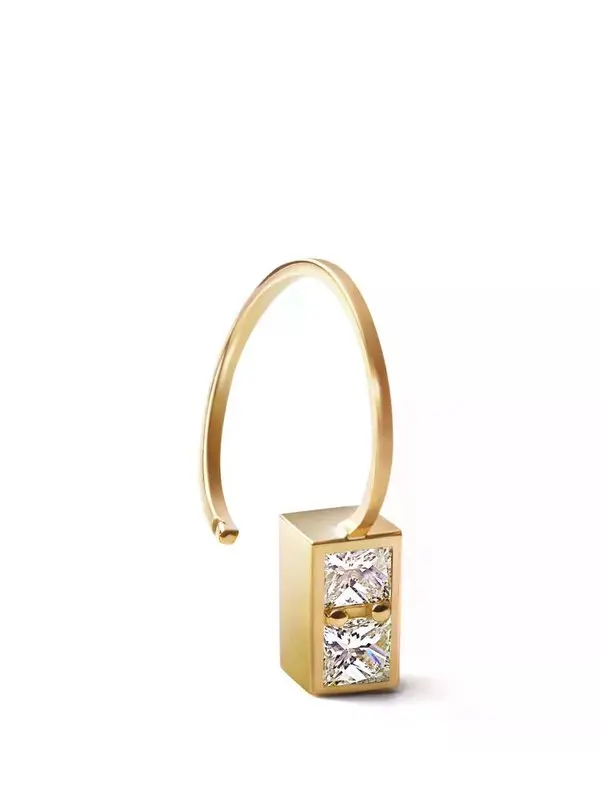 Shihara Box-shaped Diamond Earring
