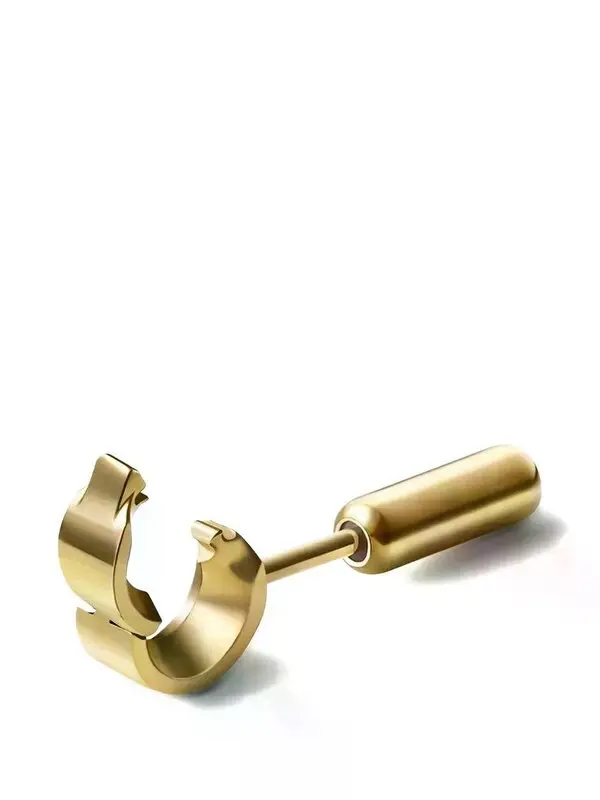 Shihara Node Circle Stud Earring