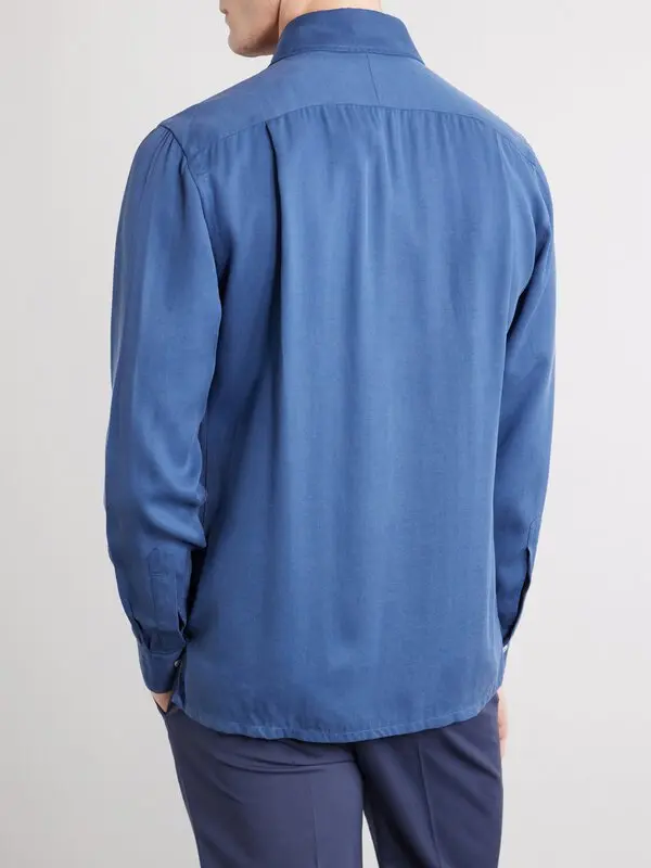 J. MUESER Tencel™ Lyocell-twill Shirt
