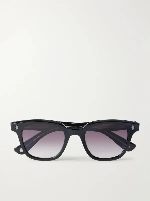 Garrett Leight Broadway D-frame Sunglasses - Black