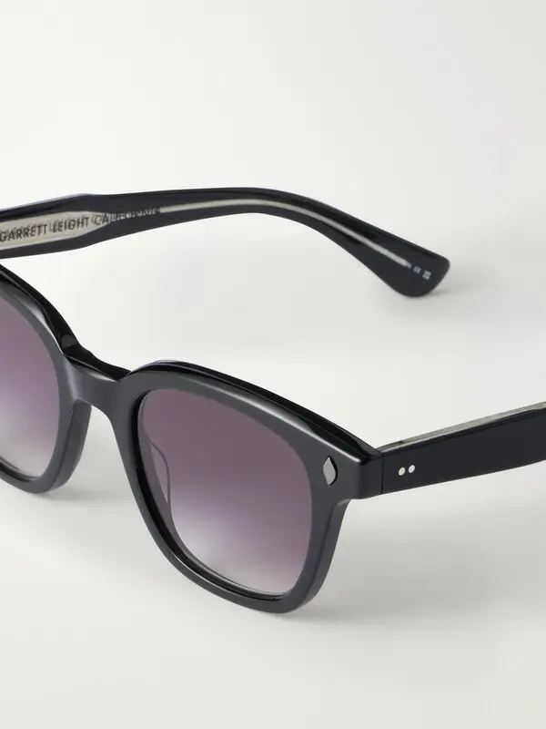 Garrett Leight Broadway D-frame Sunglasses - Black