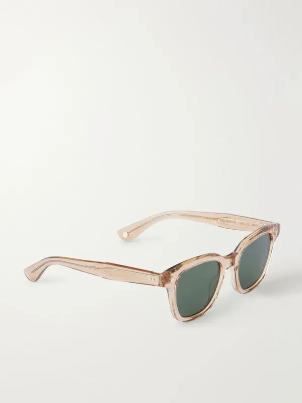 Garrett Leight Broadway D-frame Sunglasses - Neutrals