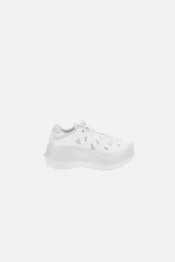 Comme Des Garçons Xt Whisper Void Platform Sneakers - White