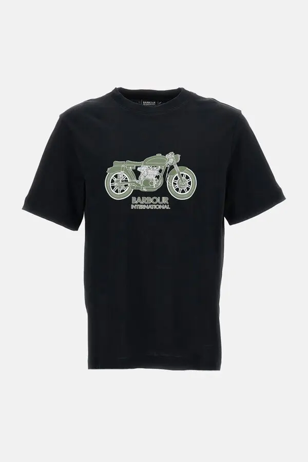 BARBOUR INTERNATIONAL Piston Print T-shirt - Black