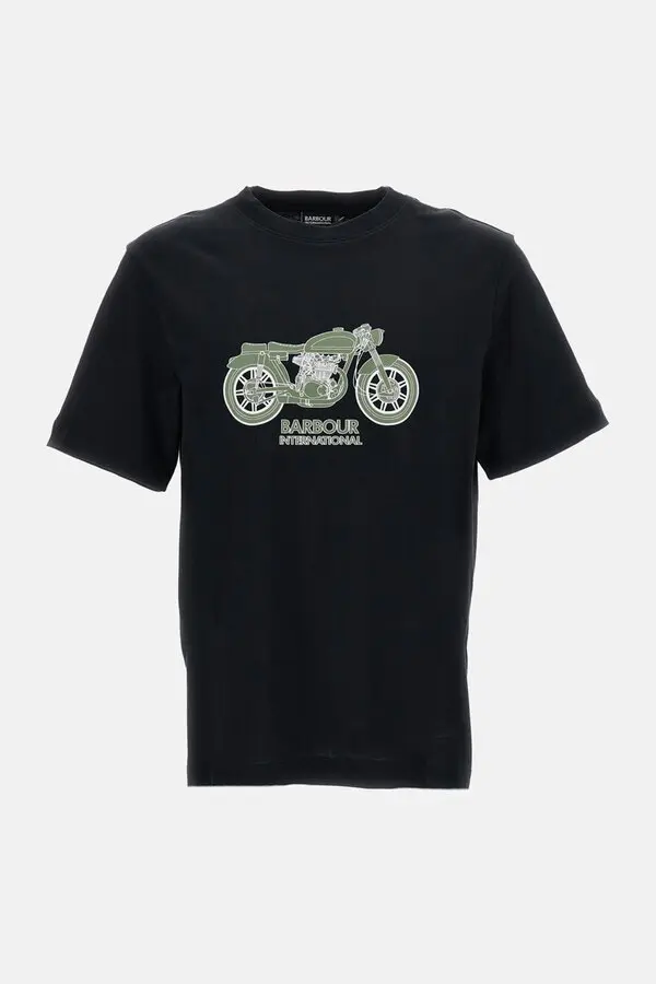 BARBOUR INTERNATIONAL Piston Print T-shirt - Black