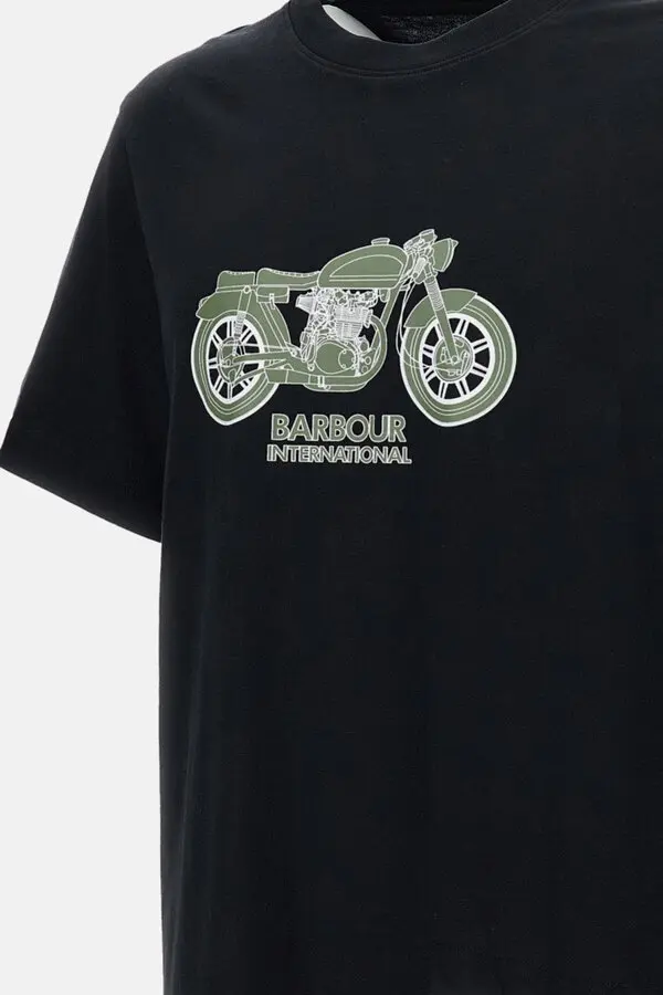 BARBOUR INTERNATIONAL T-shirt Stampa Piston
