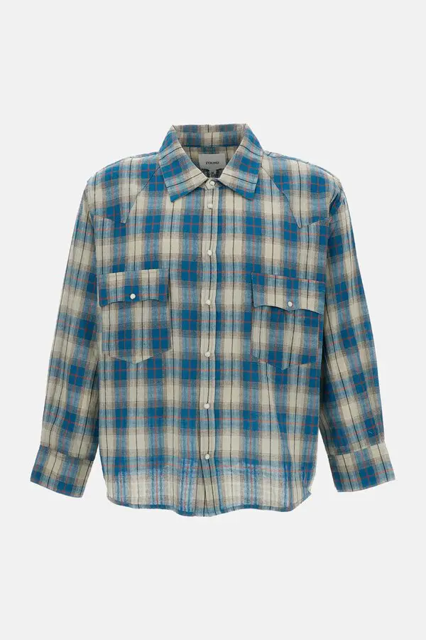 FOUND Flannel Shirt - Blue