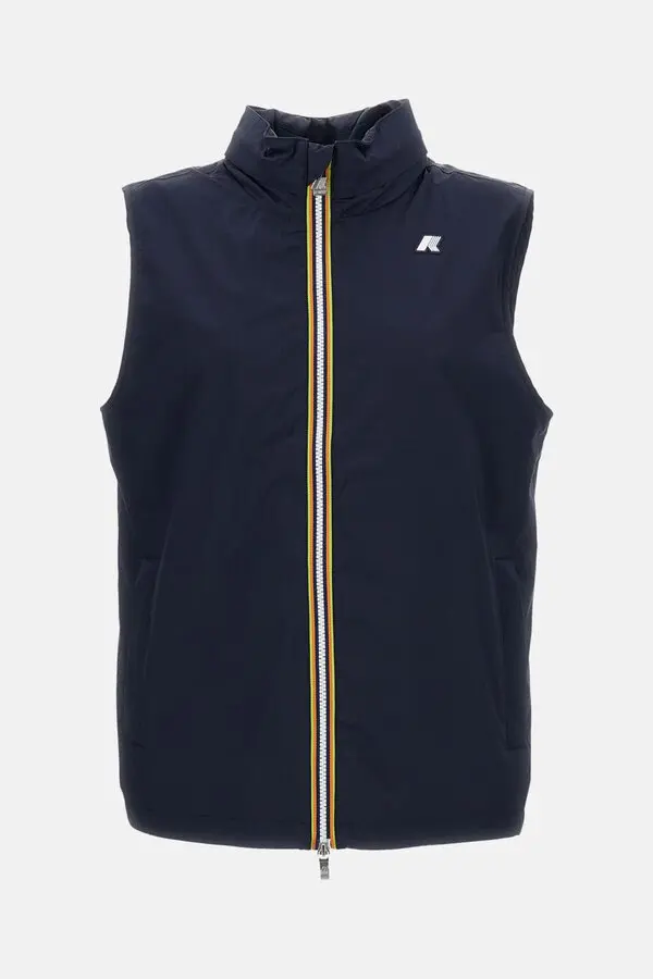 K-WAY Valen Stretch Nylon Jersey Vest - Blue