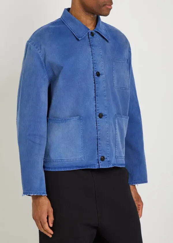 COLE BUXTON Patch Pocket Cotton And Wool-blend Overshirt