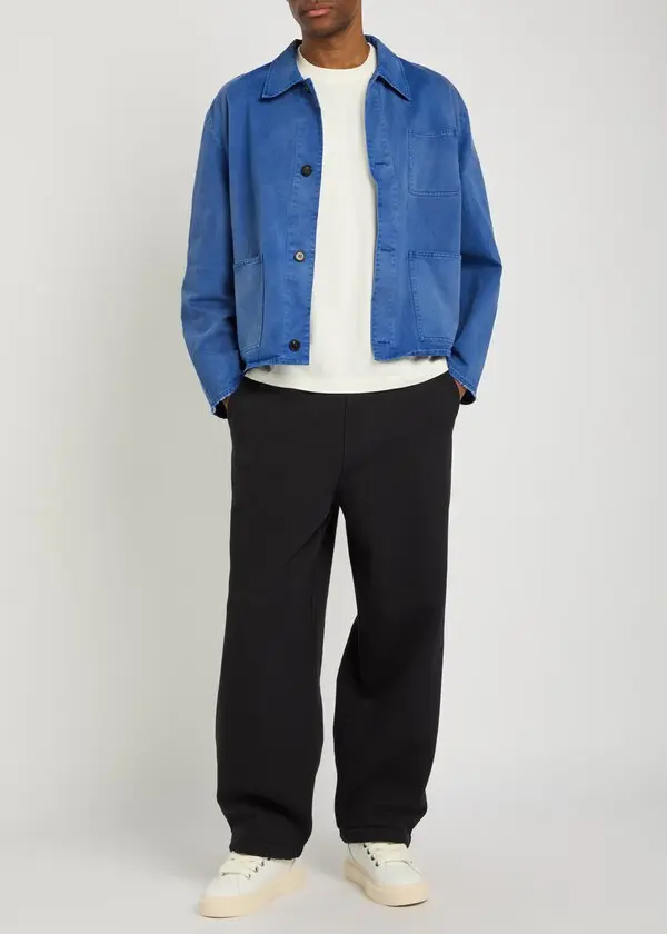 COLE BUXTON Patch Pocket Cotton And Wool-blend Overshirt