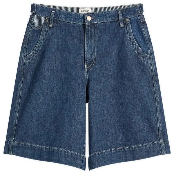 DAMSON MADDER Annie Denim Bermuda Shorts - Indigo