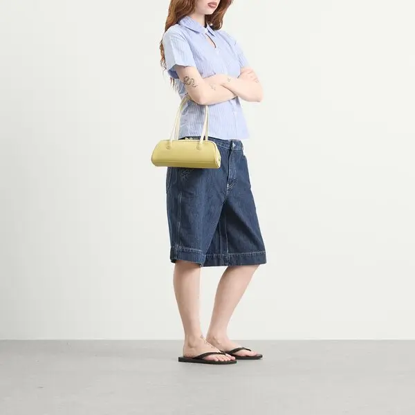 DAMSON MADDER Annie Denim Bermuda Shorts