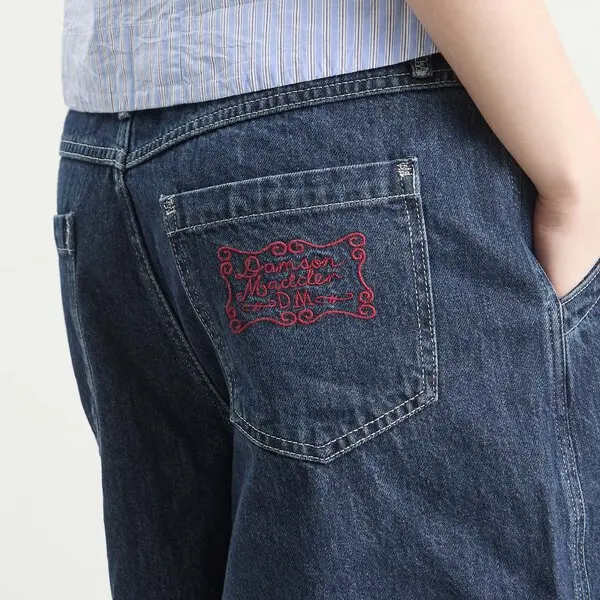 DAMSON MADDER Annie Denim Bermuda Shorts