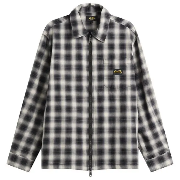 STAN RAY Zip Shirt - Black Check