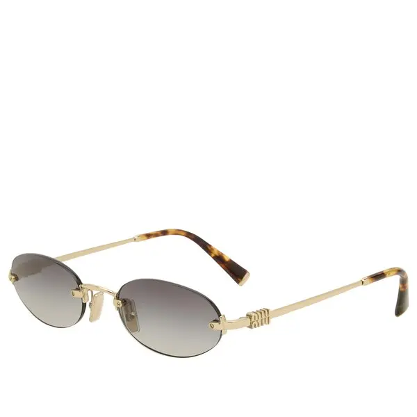Miu Miu A54s Sunglasses - Pale Gold/grey Gradient
