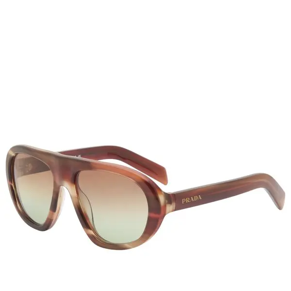 Prada C05s Sunglasses - Striped Oak/green