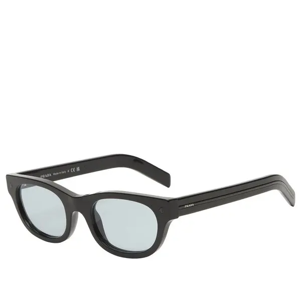 Prada Round Sunglasses - Black/blue