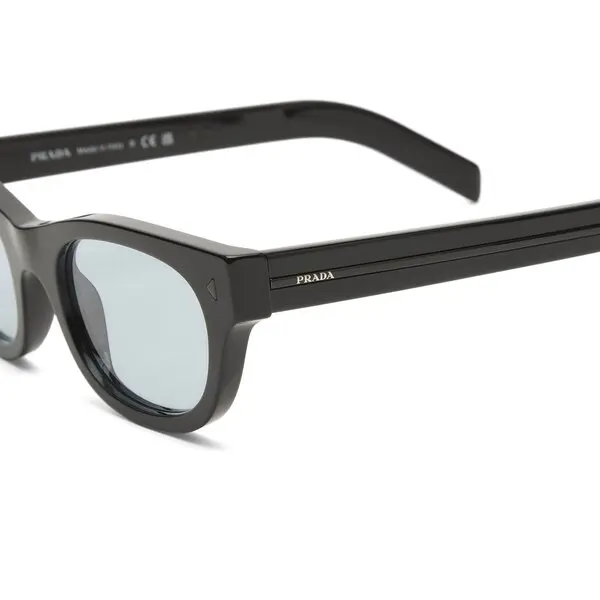 Prada Round Sunglasses - Black/blue